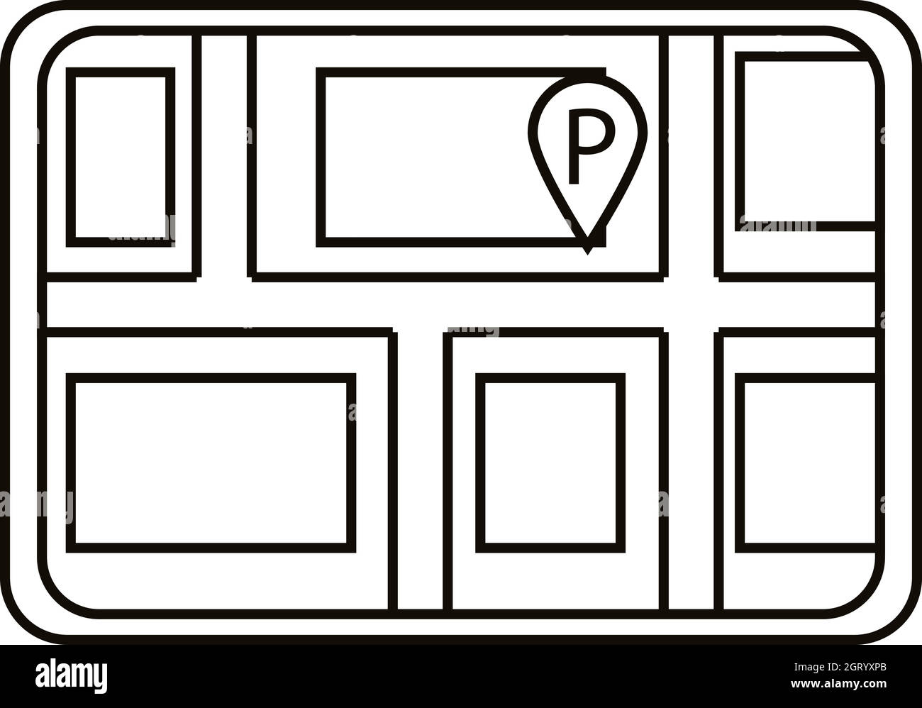 Parking area marking Stock Vector Images - Alamy