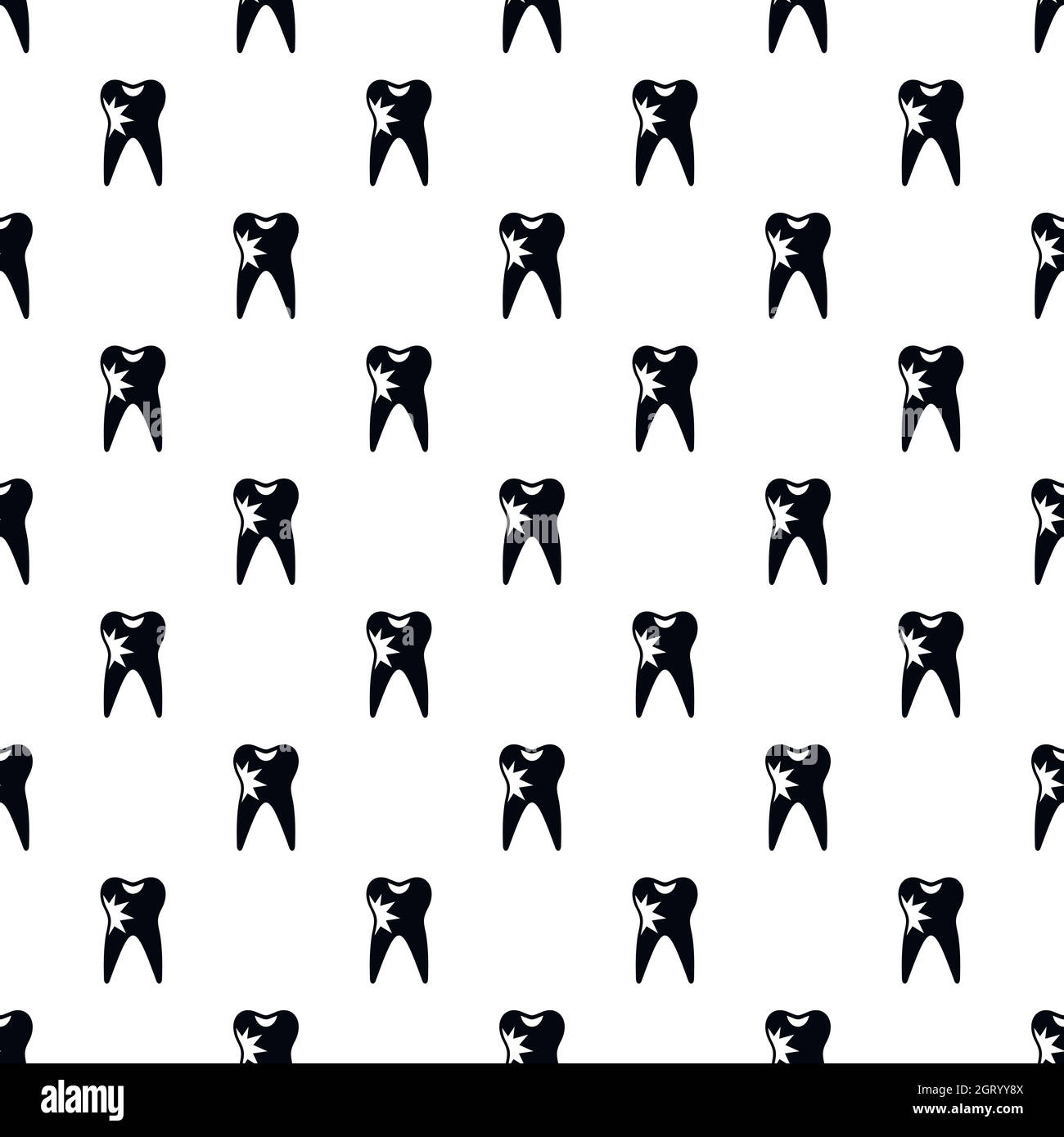 Tooth pattern, simple style Stock Vector Image & Art - Alamy