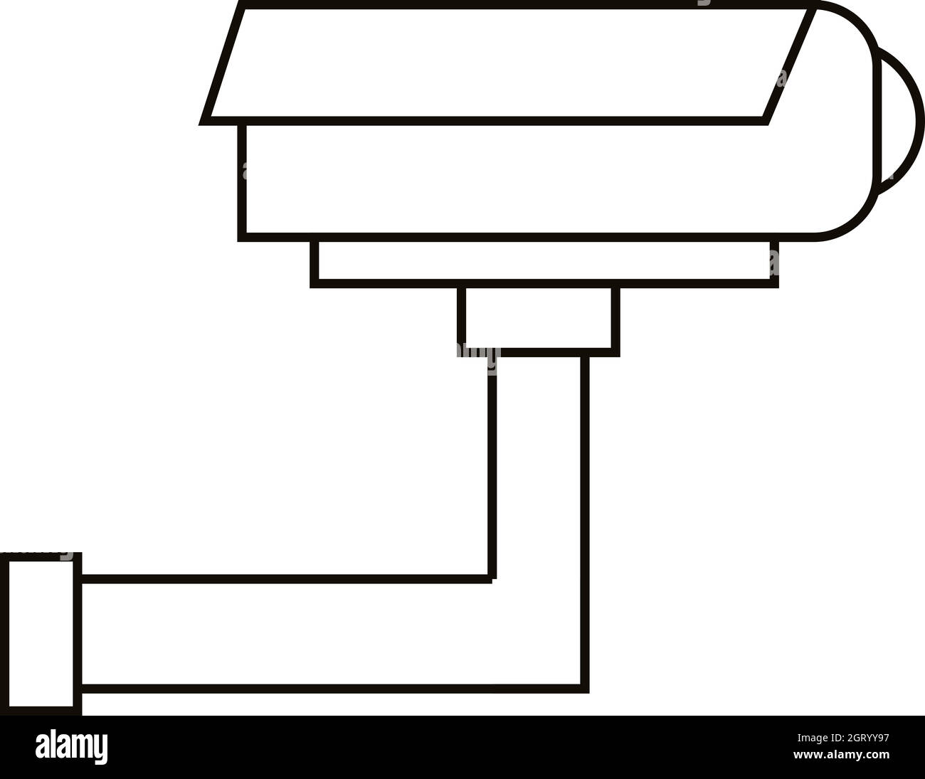Security camera icon, outline style Stock Vector Image & Art - Alamy