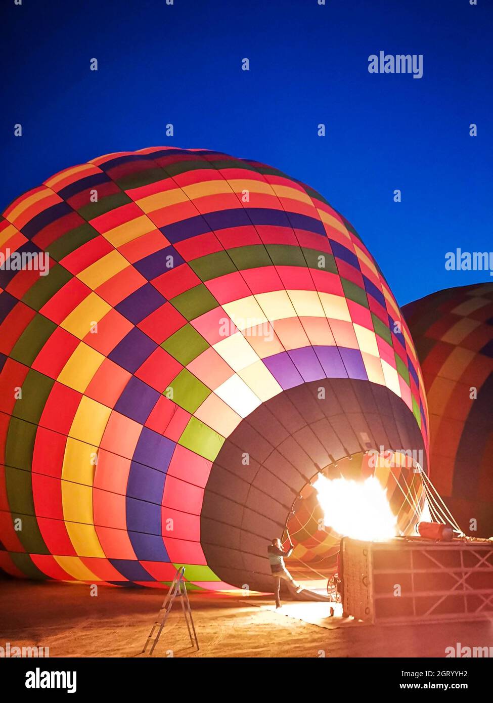 Flying color balloons night sky hi-res stock photography and images - Alamy