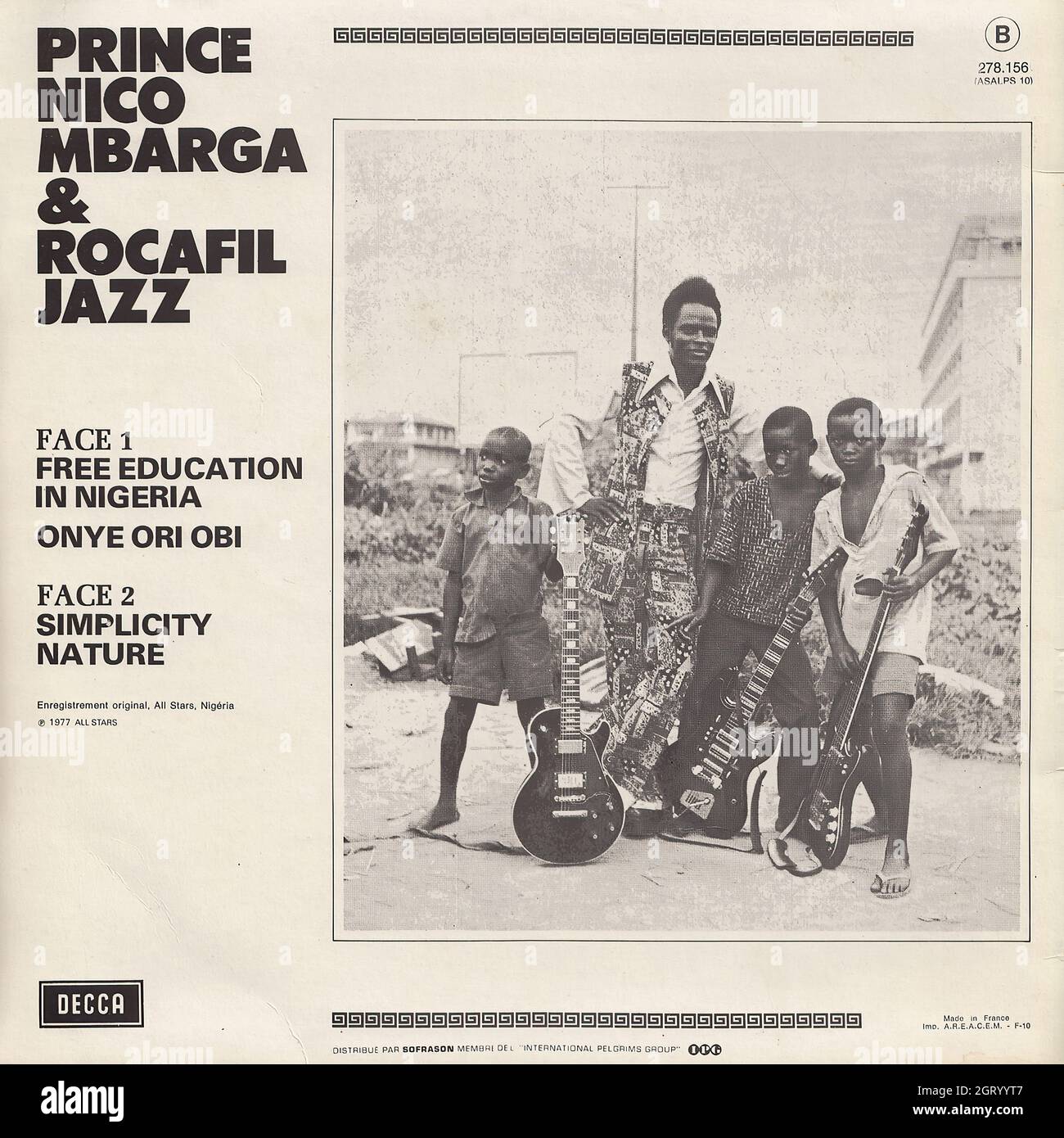 Prince Nico Mbarga & Rocafil Jazz - Self titled (aka Free education ...