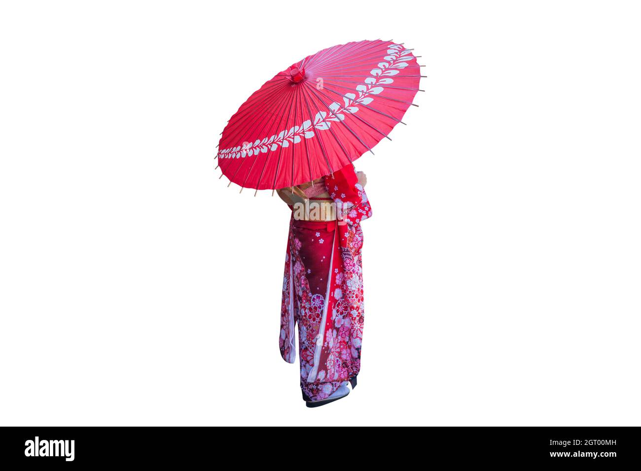 Woman kimono rear view Cut Out Stock Images & Pictures - Alamy