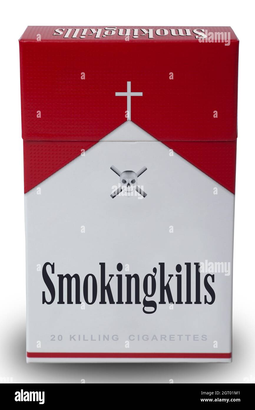 Cigarette box warning hi-res stock photography and images - Alamy