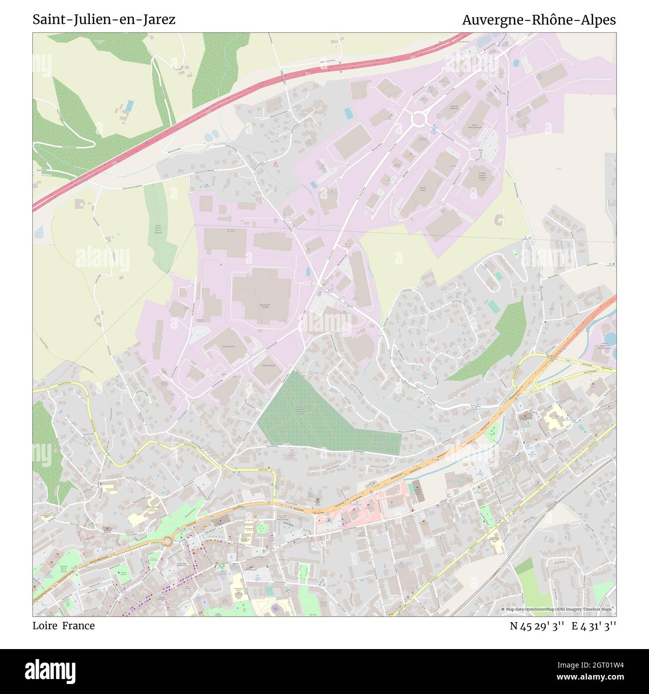 Saint-Julien-en-Jarez, Loire, France, Auvergne-Rhône-Alpes, N 45 29' 3 ...