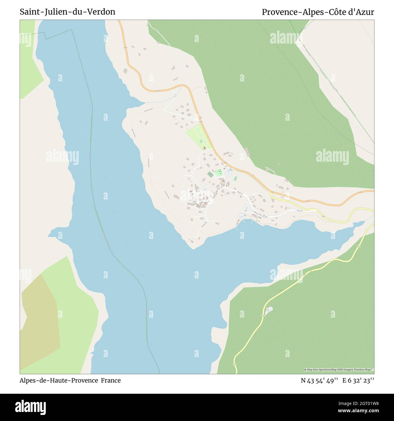 Saint-Julien-du-Verdon, Alpes-de-Haute-Provence, France, Provence-Alpes ...