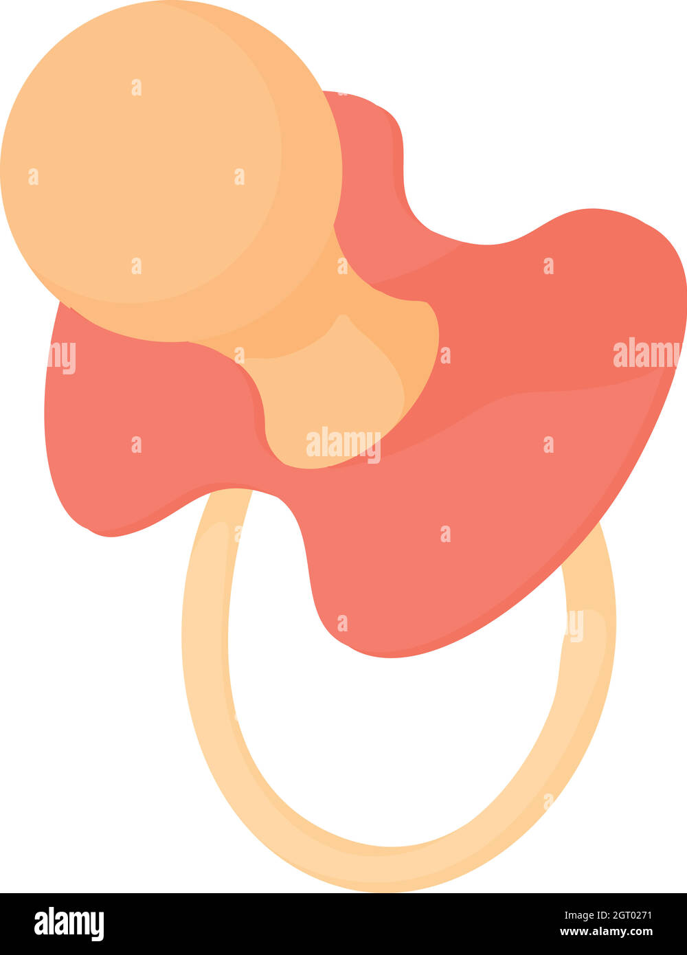 Red baby pacifier icon, cartoon style Stock Vector Image & Art - Alamy