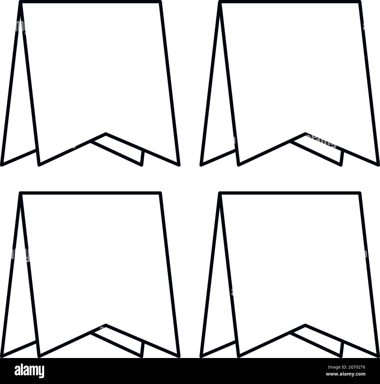 Banner icons set icon, outline style Stock Vector Image & Art - Alamy