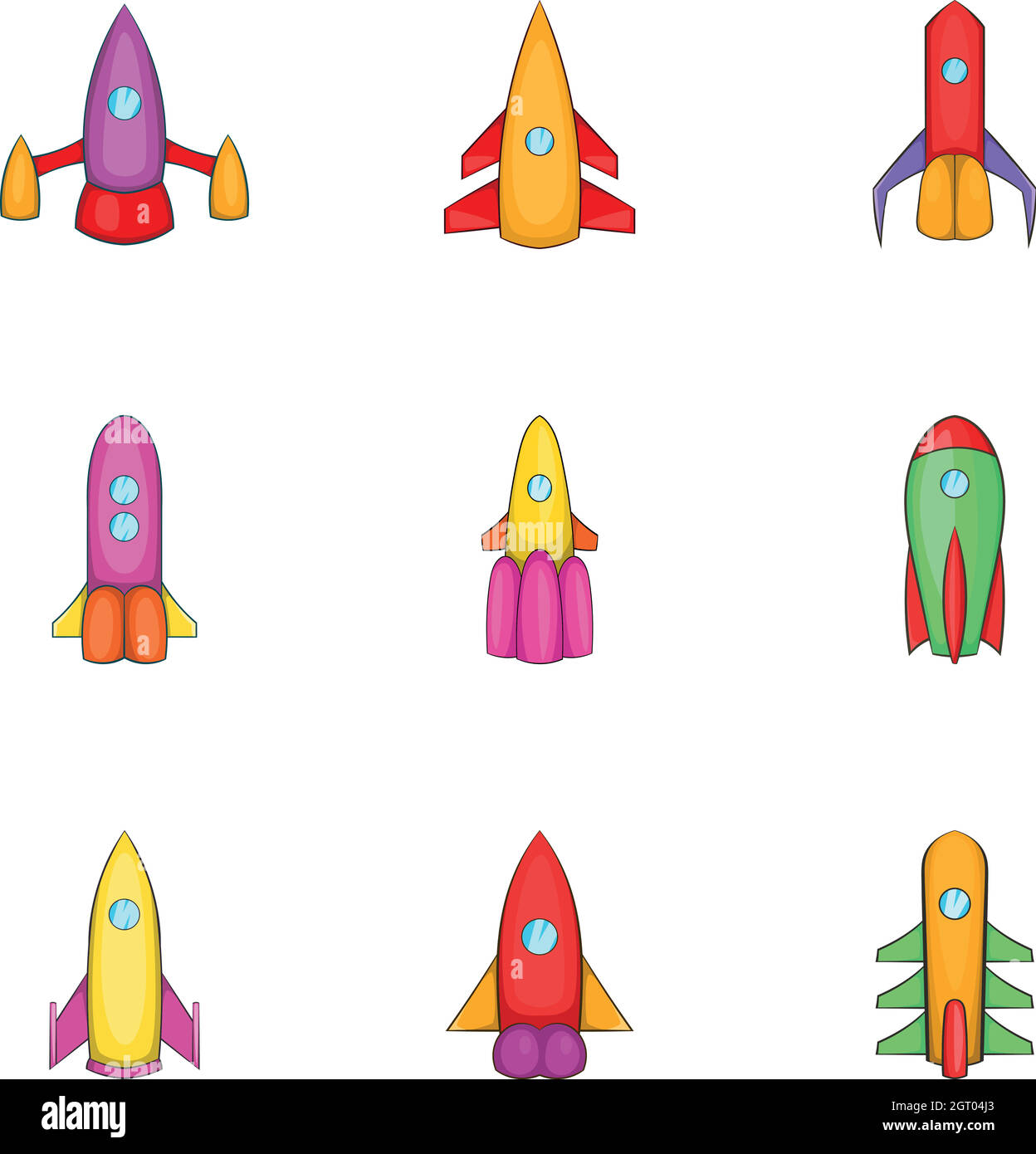 Cartoon rocket ship hi-res stock photography and images - Alamy