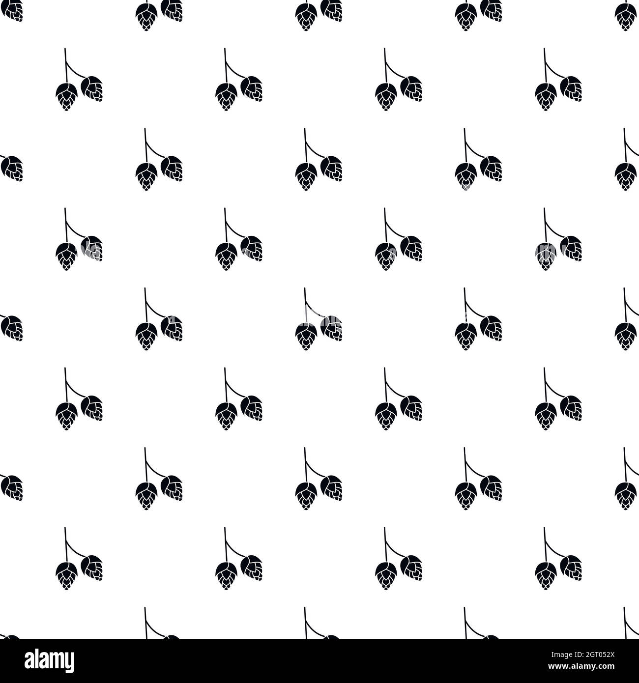 Hop cone pattern, simple style Stock Vector Image & Art - Alamy