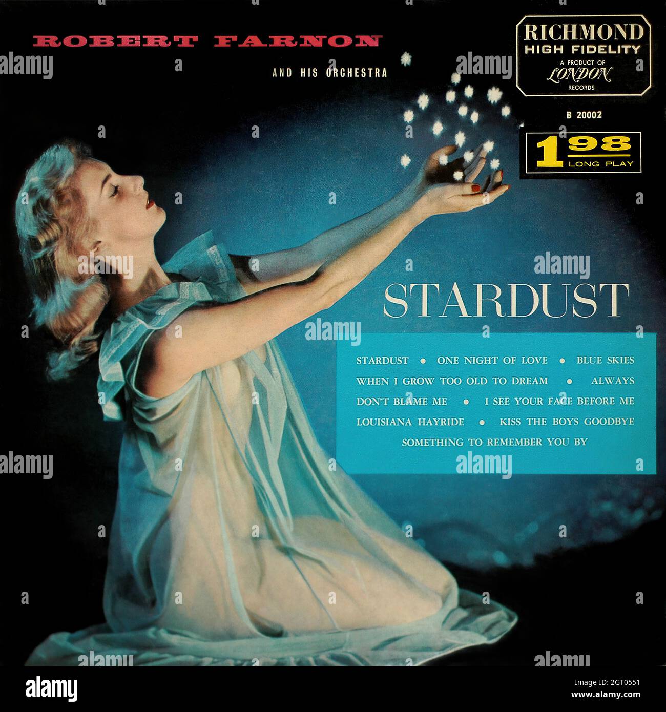 Robert Farnon - Stardust 1953 - Vintage Vinyl 33 rpm record Stock Photo ...