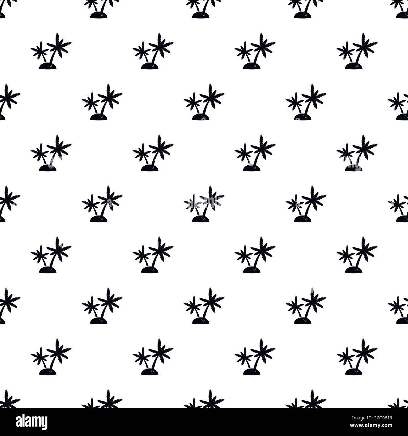 Seamless pattern trees Stock Vector Images - Alamy