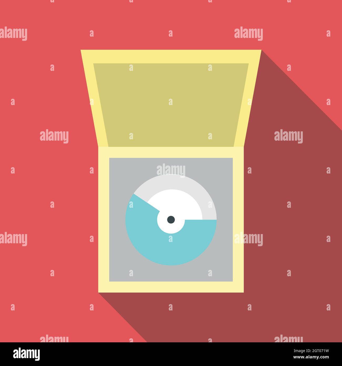 Flat round disc Stock Vector Images - Alamy