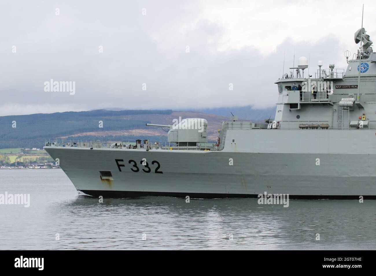 NRP Corte-Real (F332), a Vasco da Gama-class frigate operated by the ...