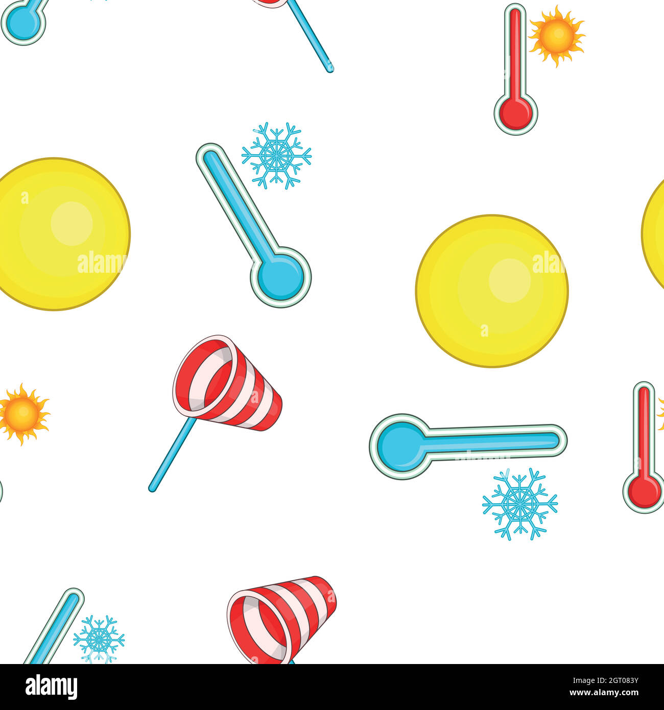 Vector cartoon weather forecast Cut Out Stock Images & Pictures - Alamy