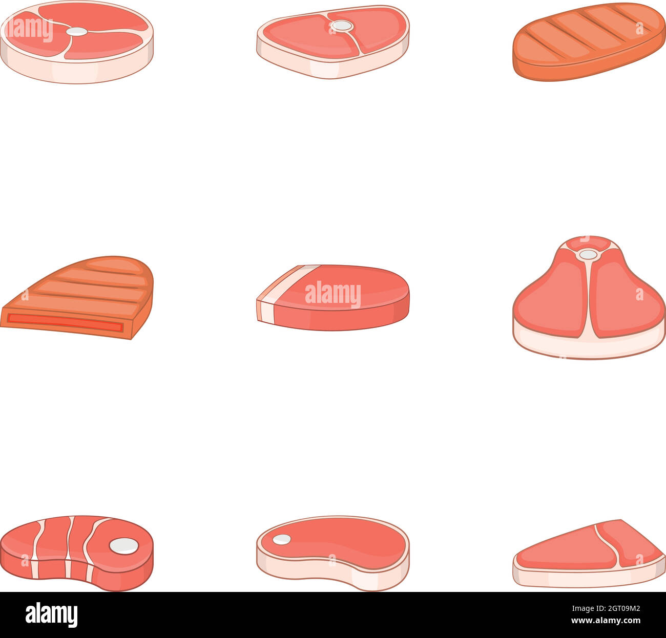Steak icons set, cartoon style Stock Vector Image & Art - Alamy Steak icons set, cartoon style Stock Vector Image & Art - Alamy