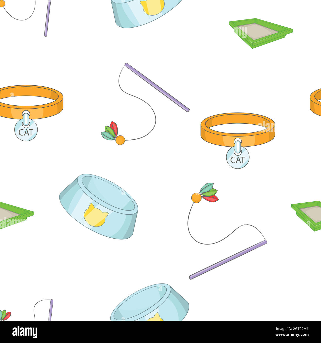 Pet pattern, cartoon style Stock Vector Image & Art - Alamy