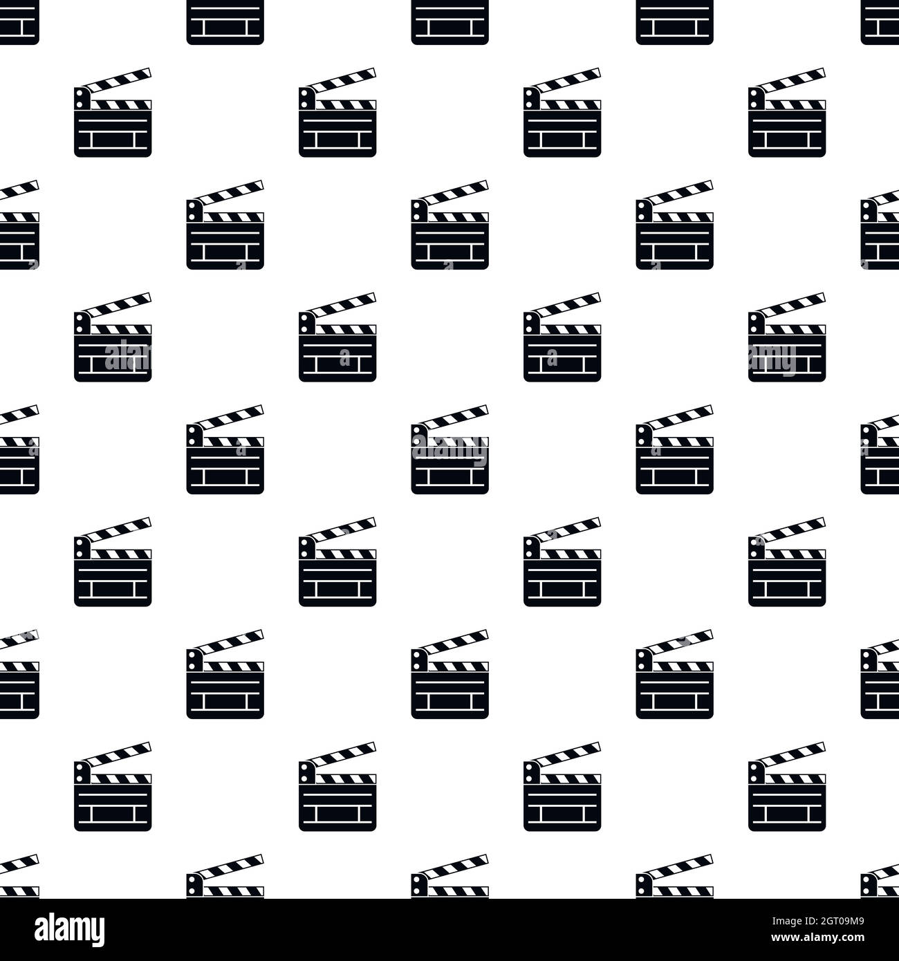 Clapperboard pattern, simple style Stock Vector Image & Art - Alamy