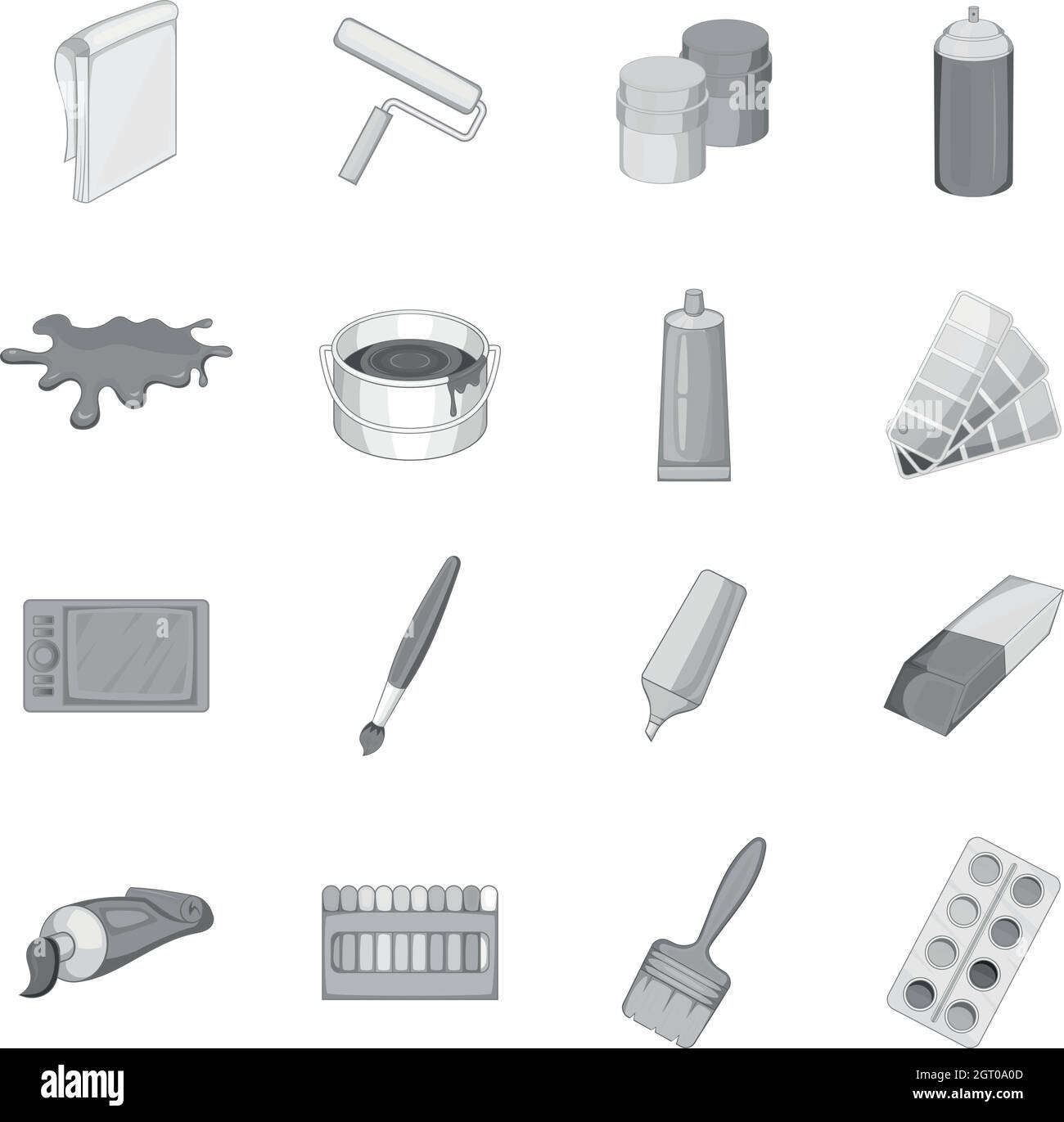 Mixing paint pallet knife Cut Out Stock Images & Pictures - Alamy