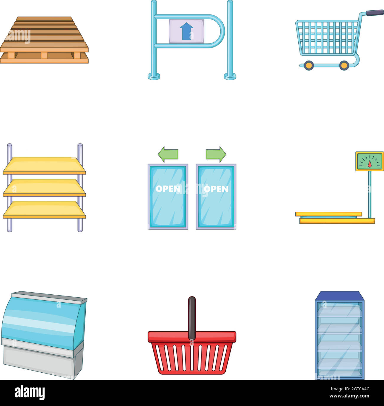 Shop truck icon cartoon Stock Vector Images - Alamy