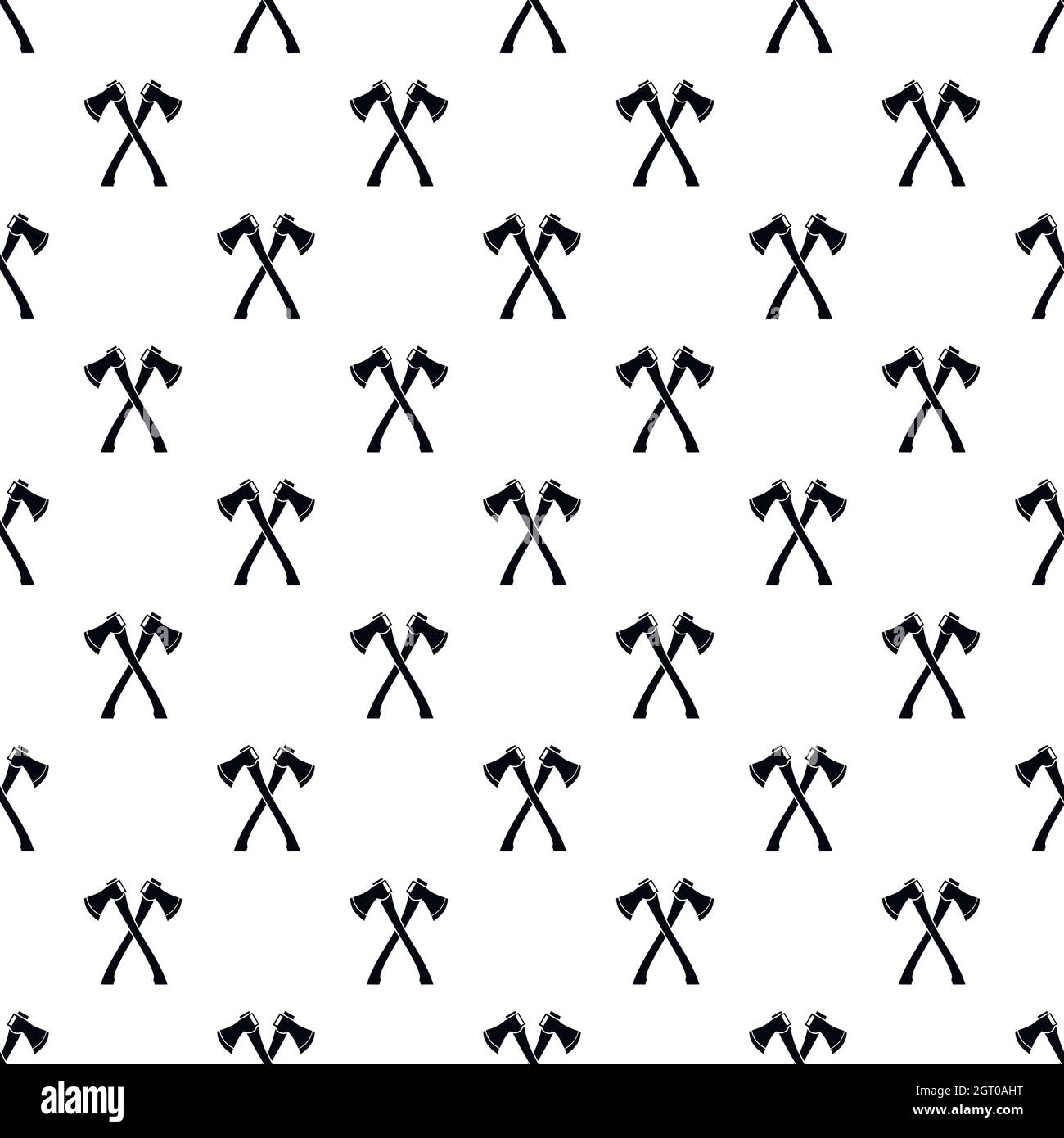 Two crossed axes pattern, simple style Stock Vector Image & Art - Alamy