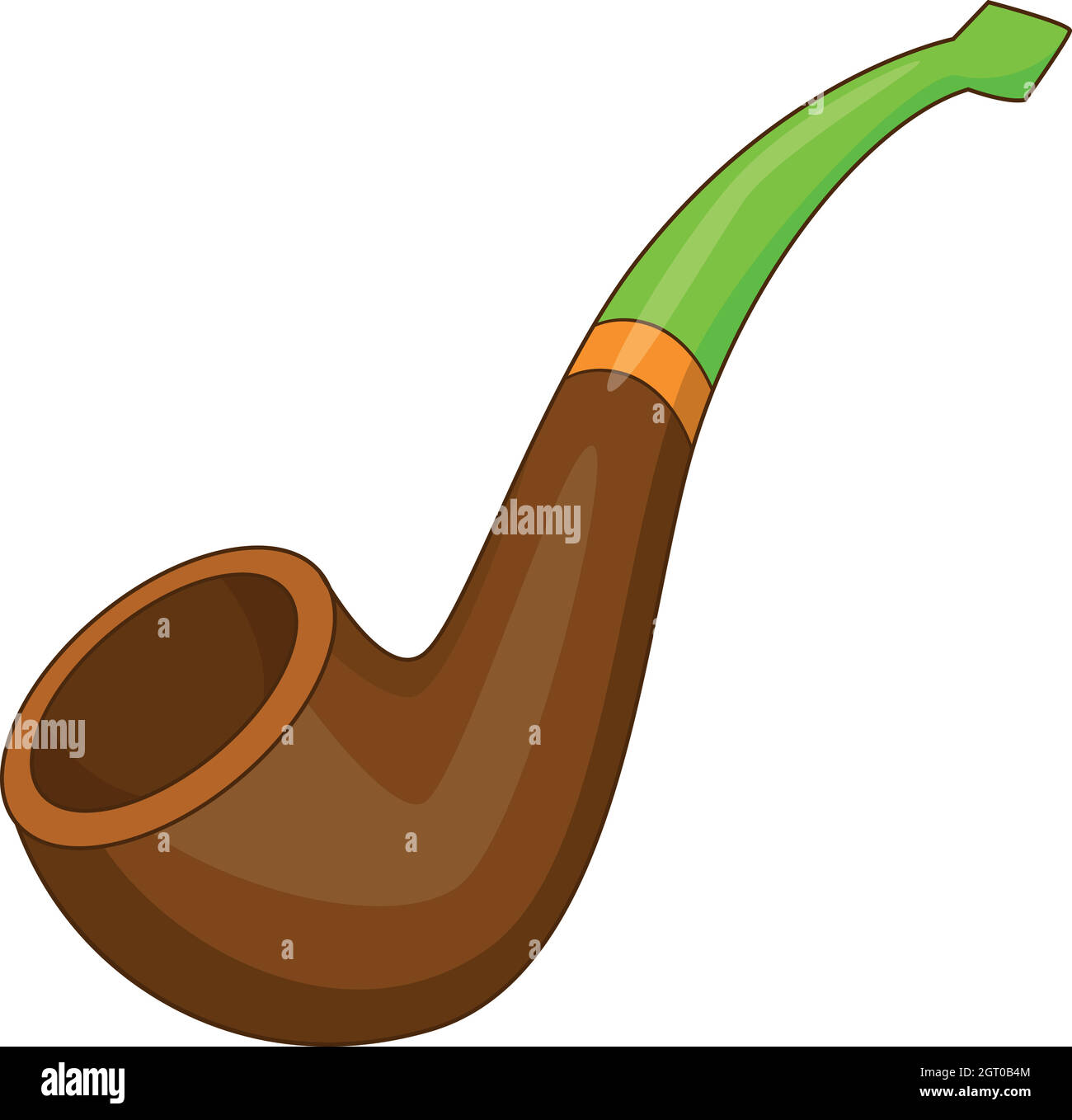 Cartoon vector illustration tobacco pipe hi-res stock photography and ...