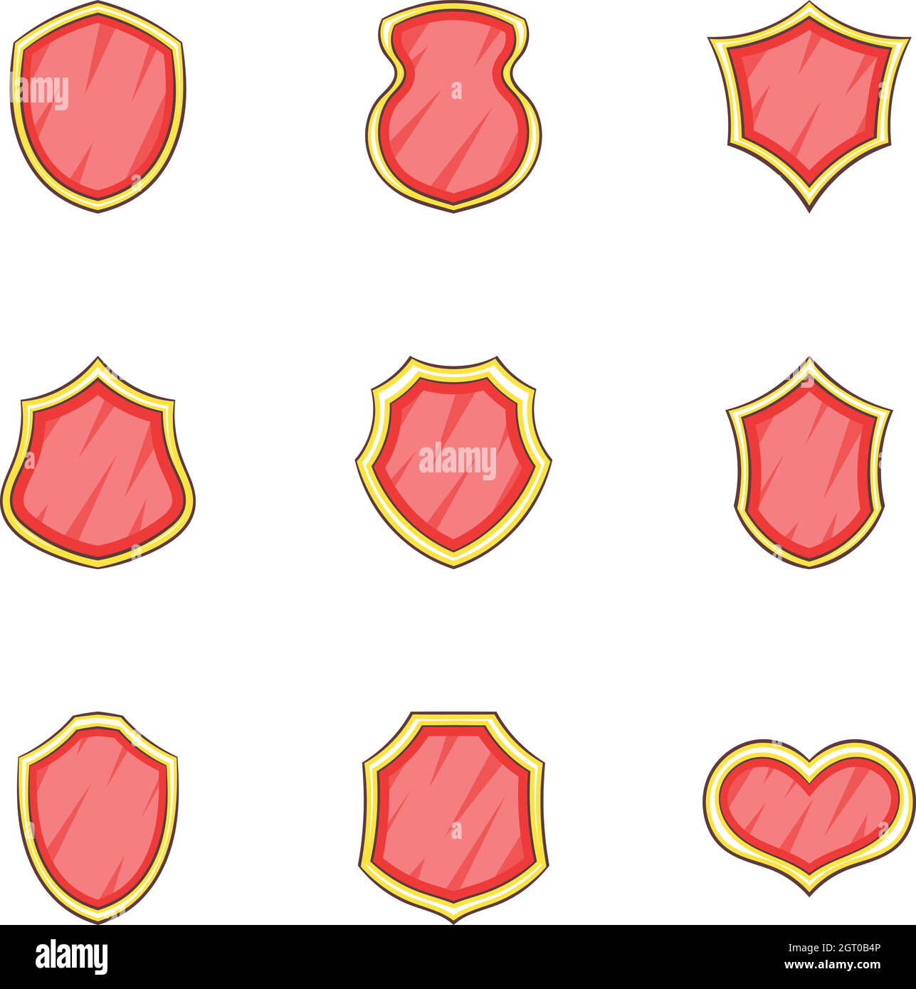 Blank shield badge hi-res stock photography and images - Alamy