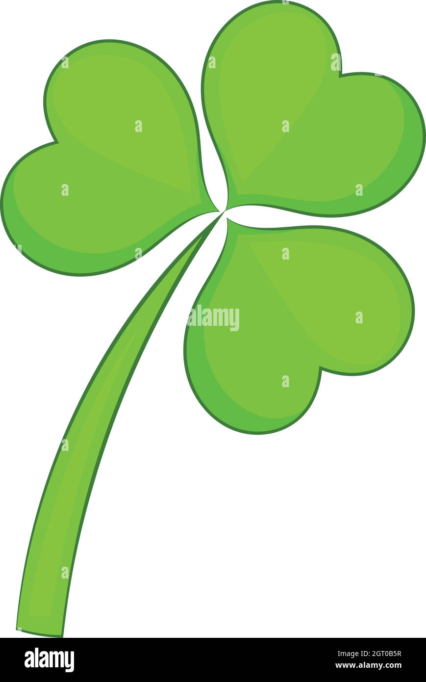 Four leaf clover cartoon Cut Out Stock Images & Pictures - Alamy