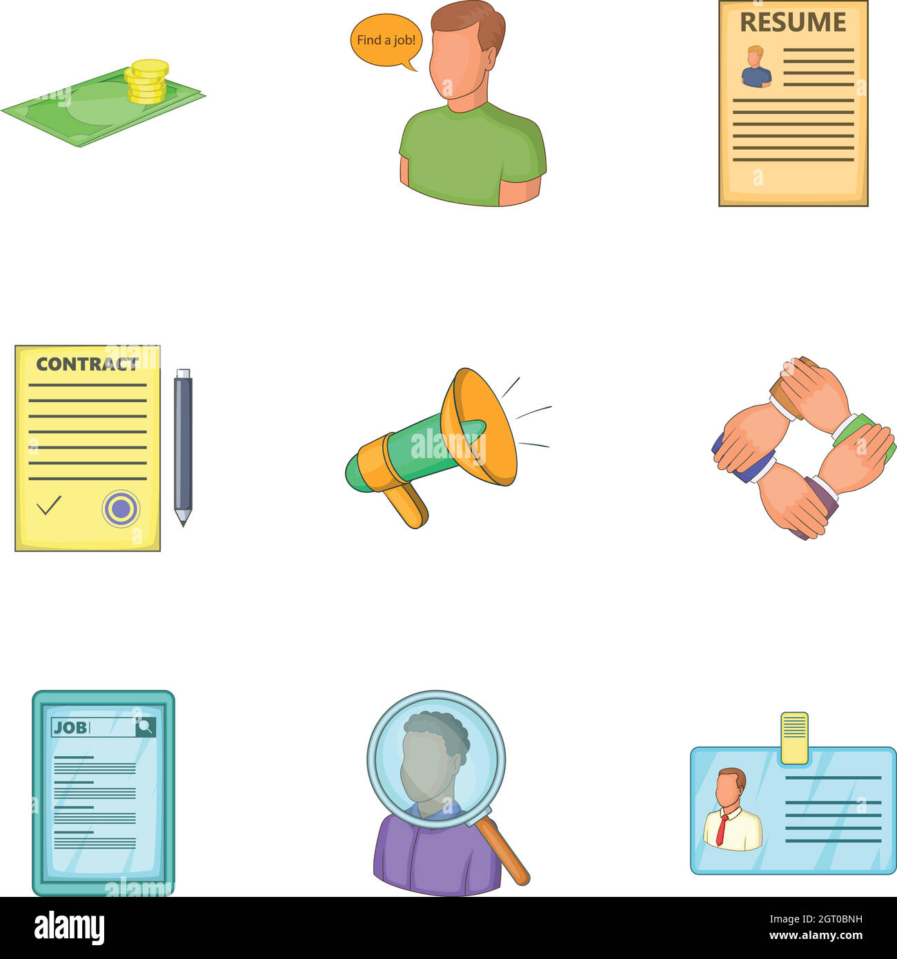 Employment contract cartoon hi-res stock photography and images - Alamy