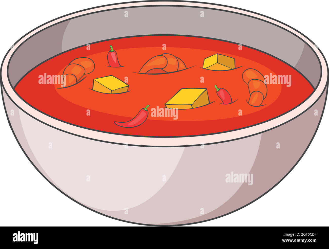 Tom yum seafood soup Stock Vector Images - Alamy