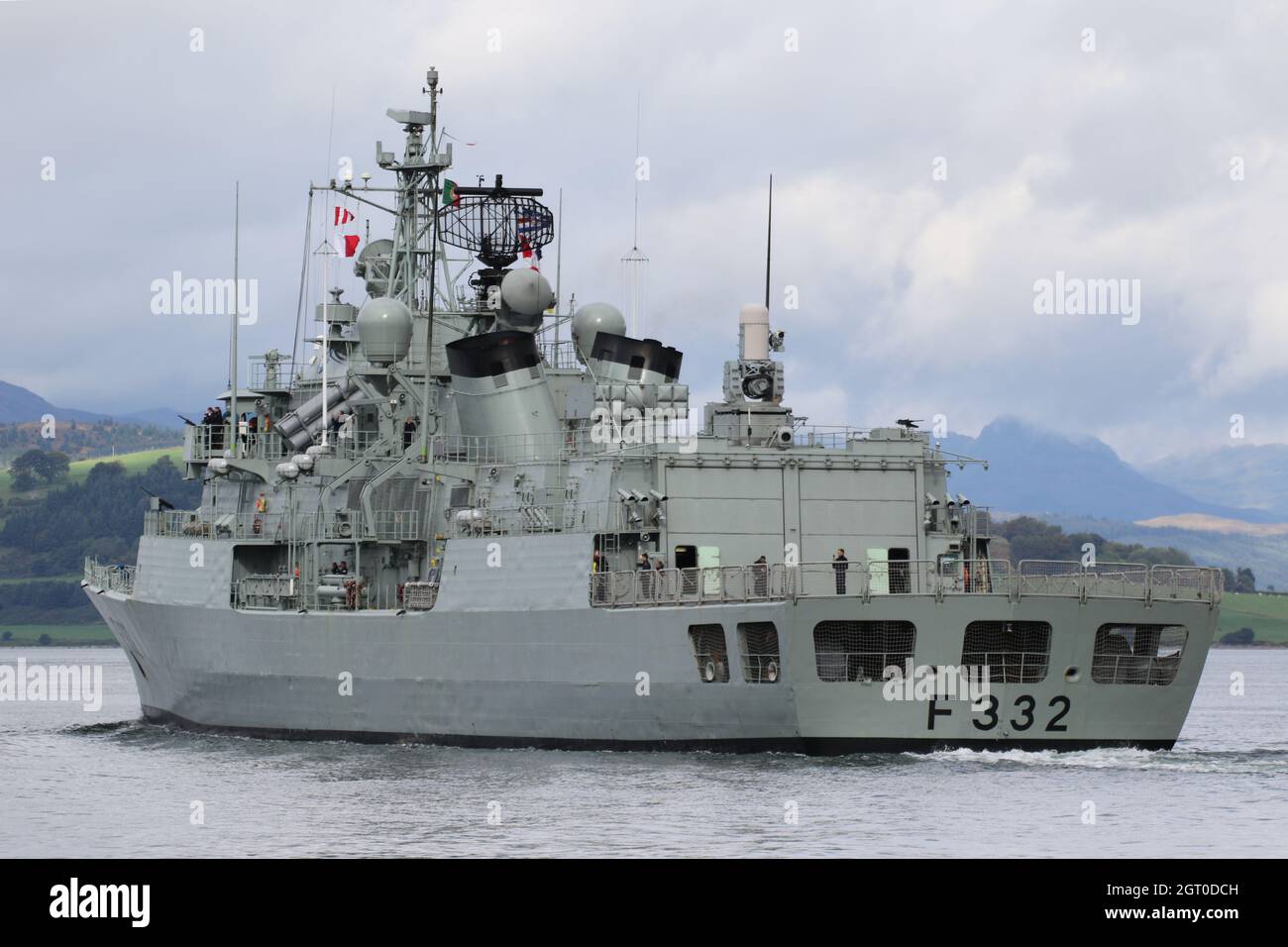 NRP Corte-Real (F332), a Vasco da Gama-class frigate operated by the ...