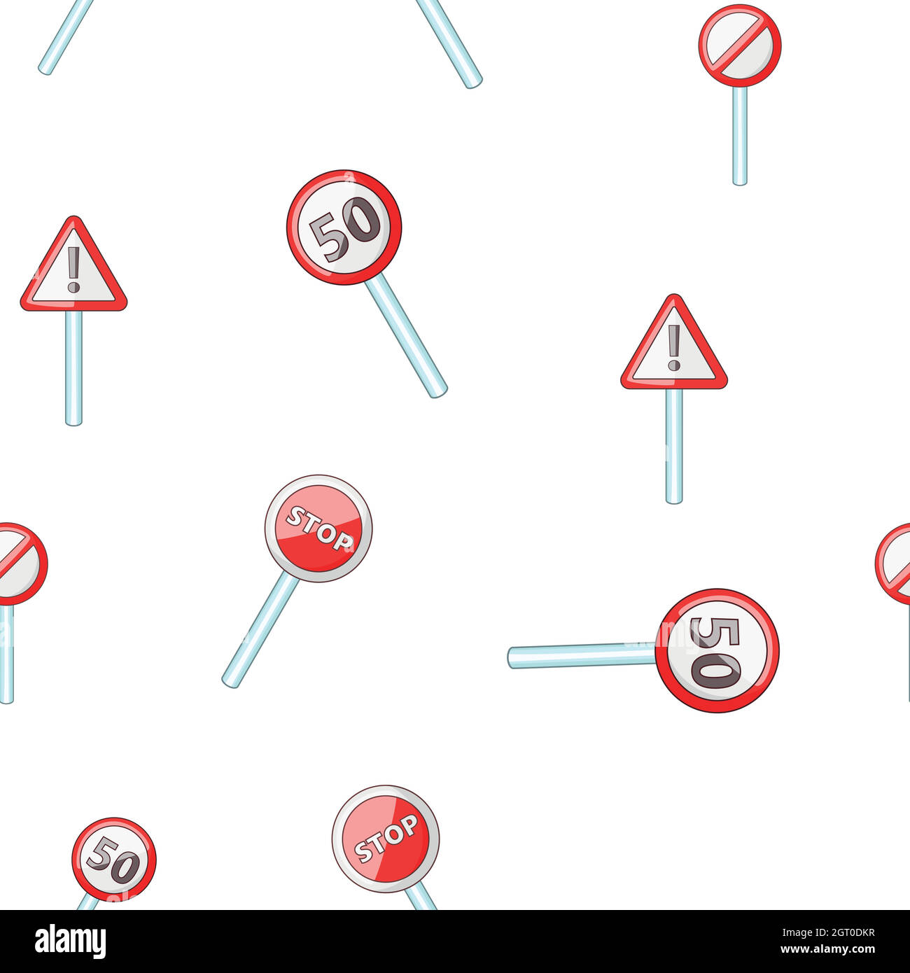 Sign pattern, cartoon style Stock Vector Image & Art - Alamy