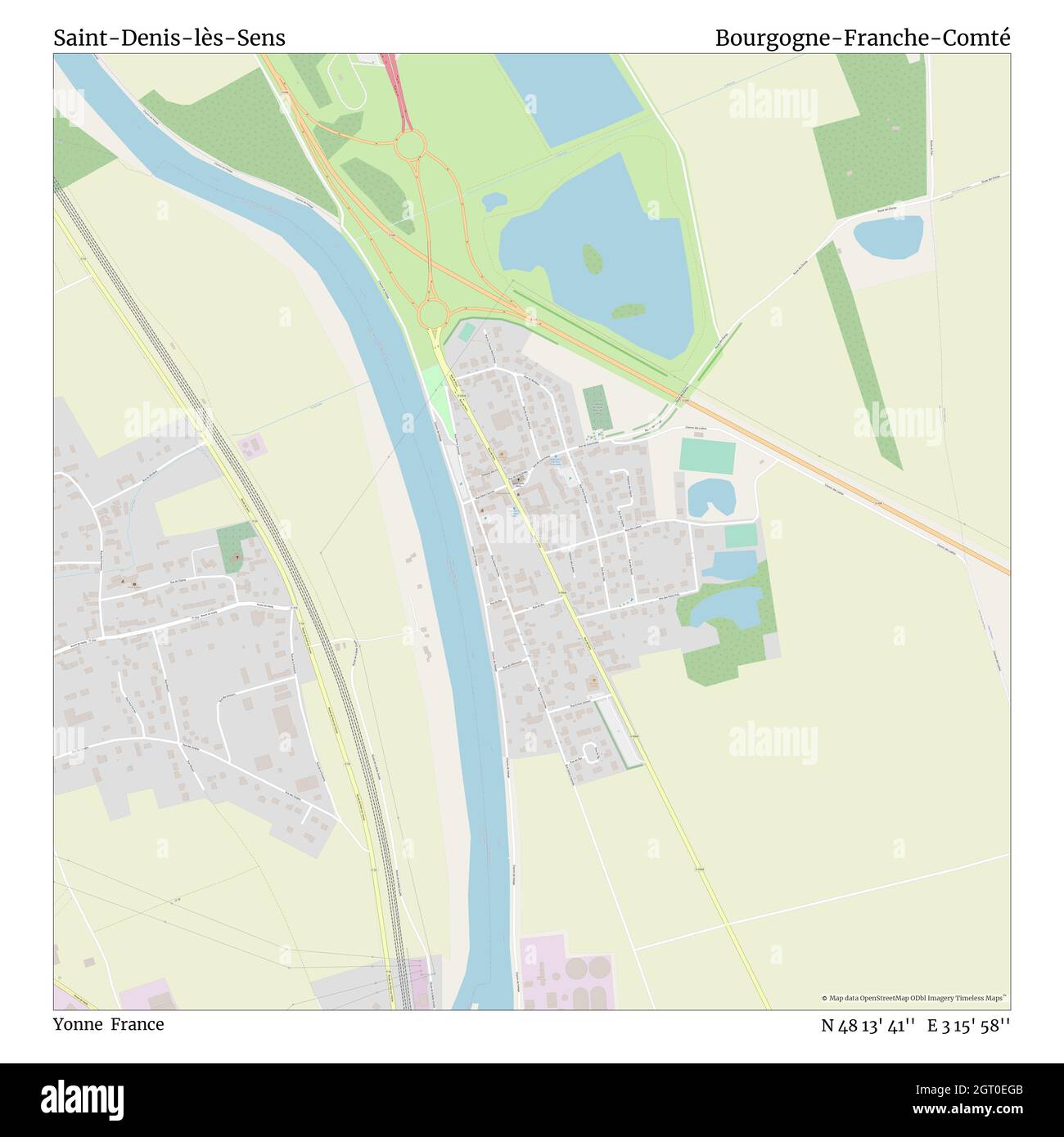 Map of sens hi-res stock photography and images - Alamy