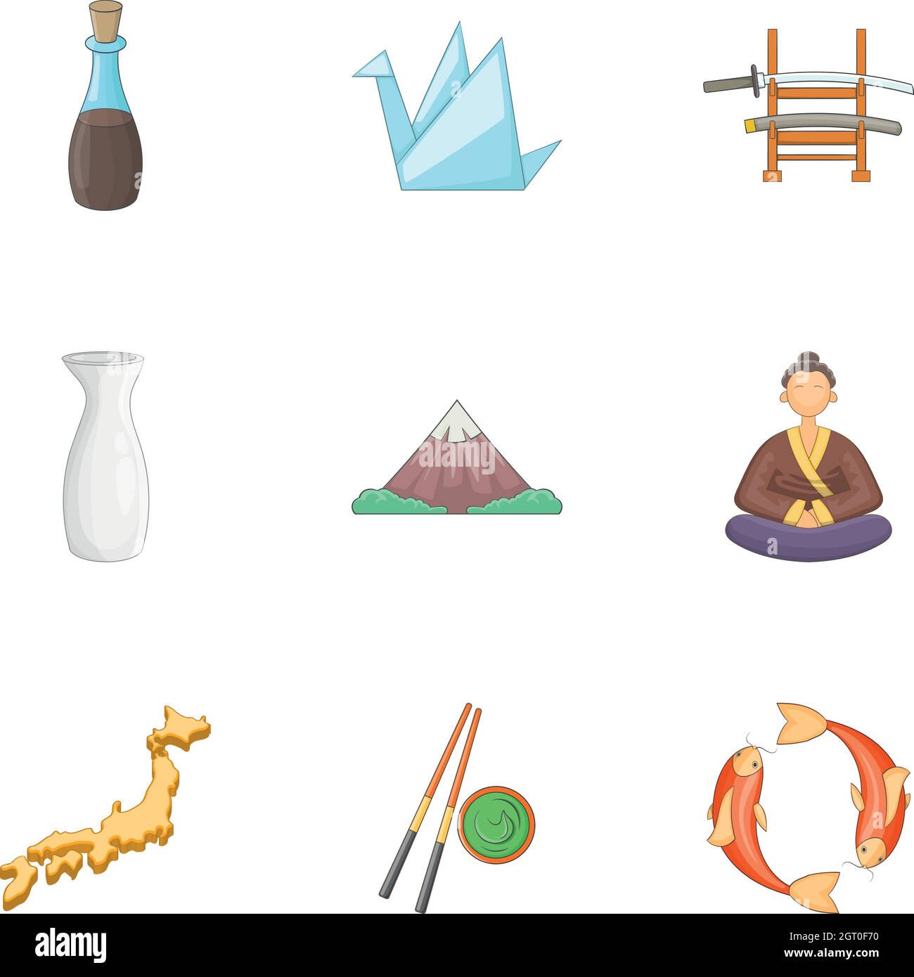 Japanese culture icons Stock Vector Images - Alamy