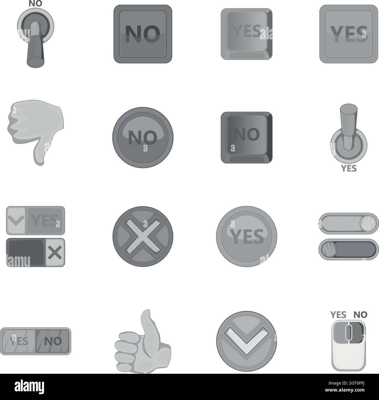 Set red green tick cross Stock Vector Images - Alamy