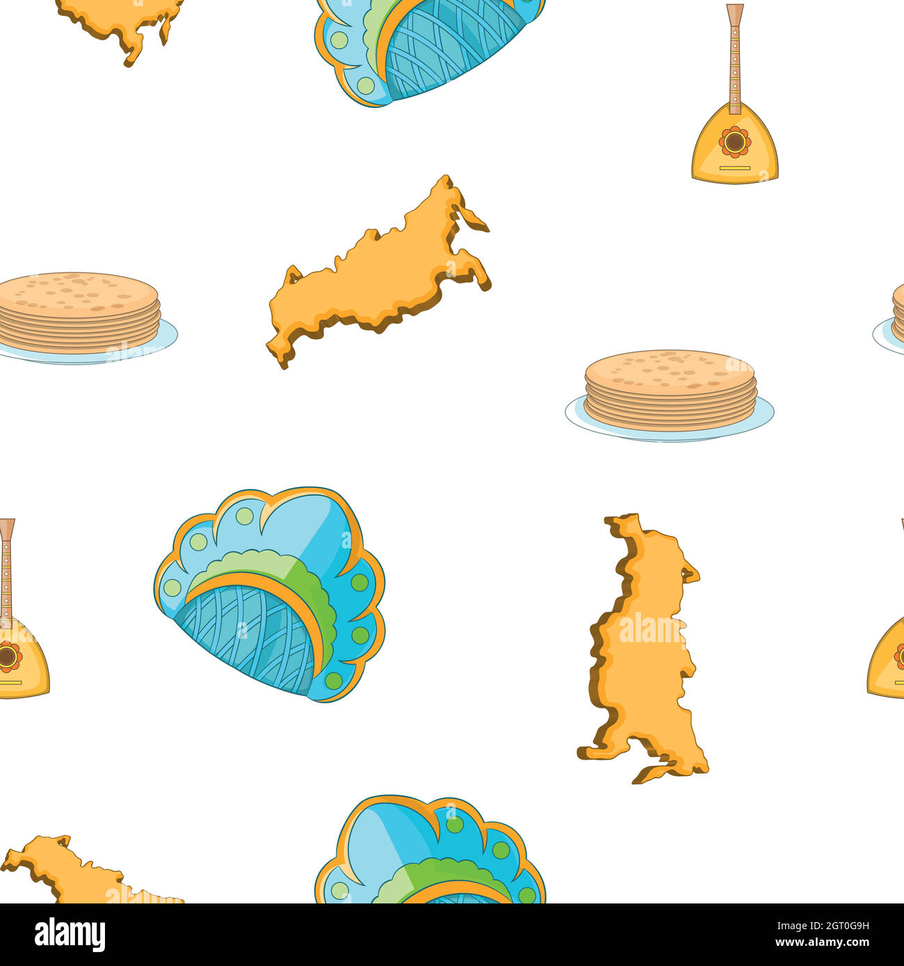 Country Russia pattern, cartoon style Stock Vector Image & Art - Alamy