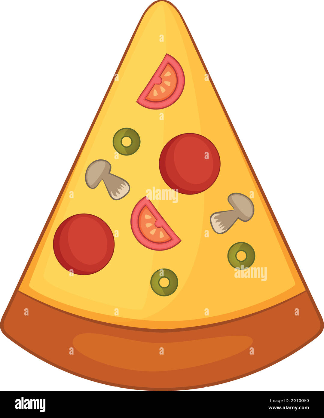 Slice pizza cartoon hi-res stock photography and images - Alamy