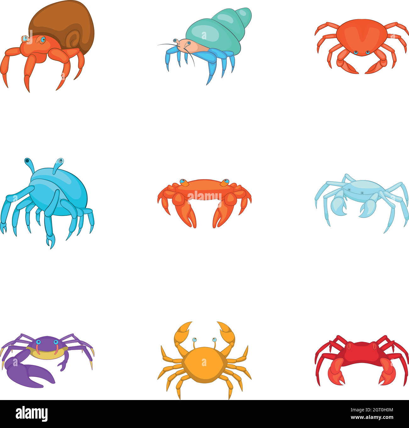 Marine life icons set, cartoon style Stock Vector Image & Art - Alamy