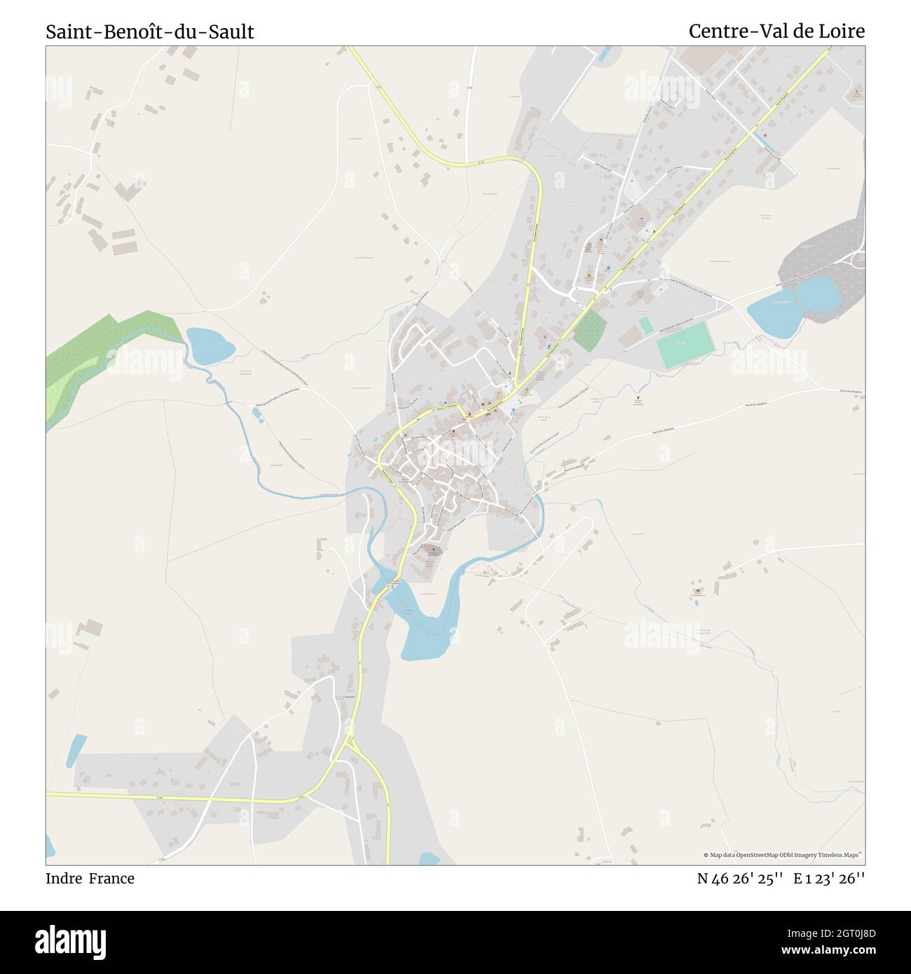Saint-Benoît-du-Sault, Indre, France, Centre-Val de Loire, N 46 26' 25 ...