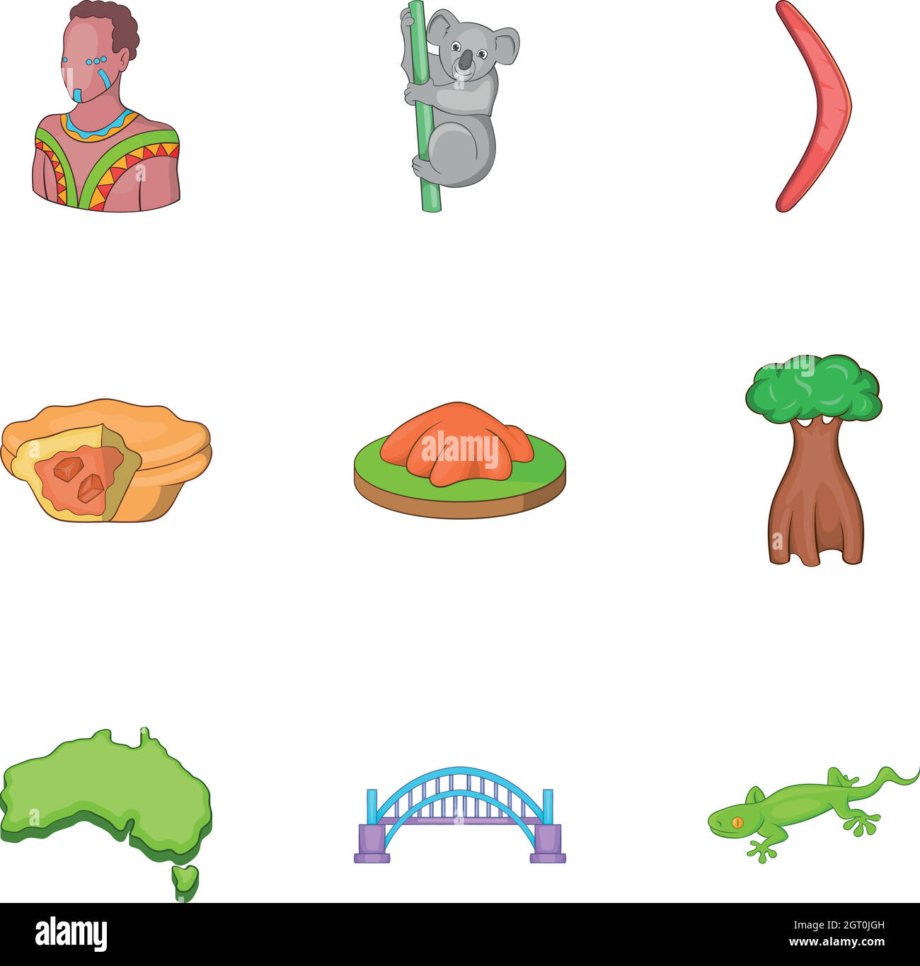 Baobab australia Stock Vector Images - Alamy