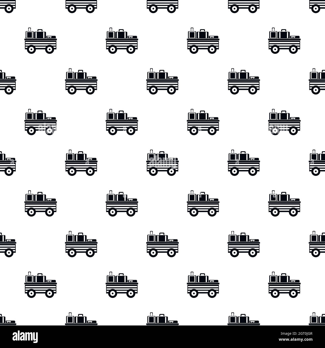 Airport freight loader pattern, simple style Stock Vector Image & Art ...
