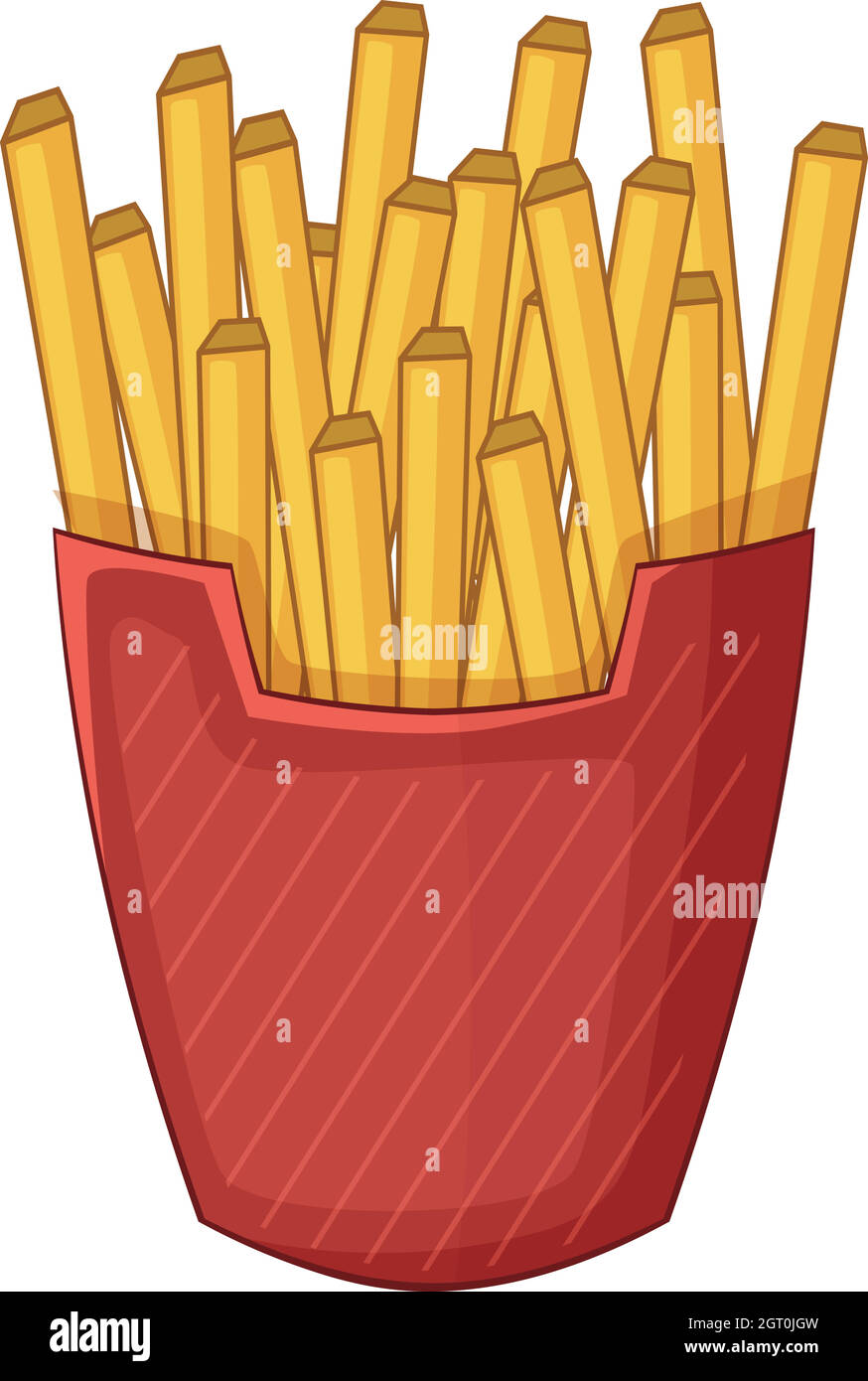 French fries fat unhealthy Stock Vector Images - Alamy