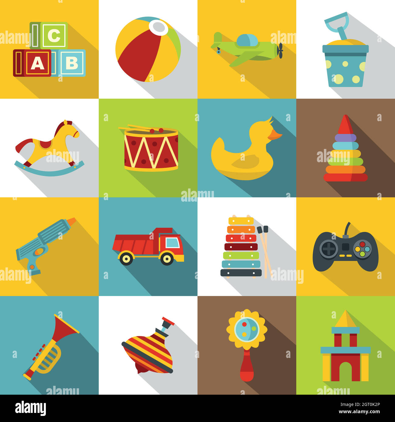 Set toys kids vector Stock Vector Images - Alamy