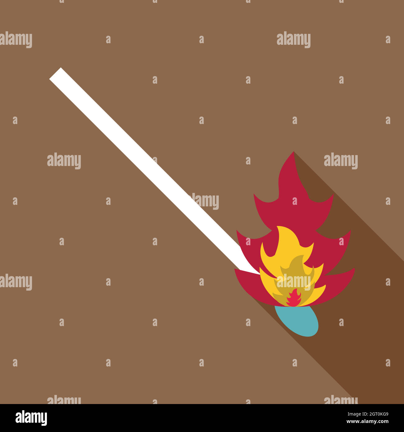 Light match illustration Stock Vector Images - Alamy