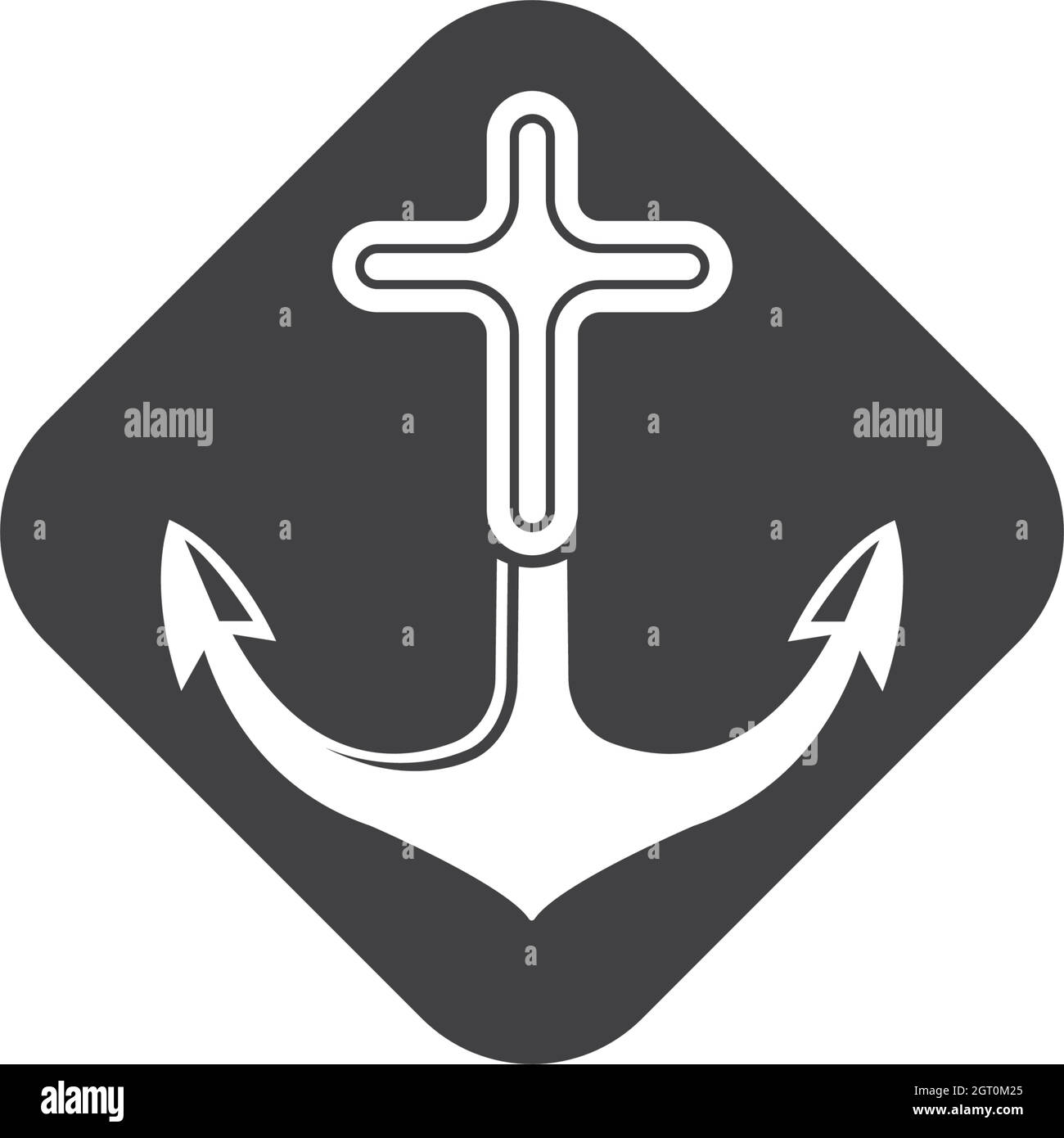 Navy Anchor Logo Black And White