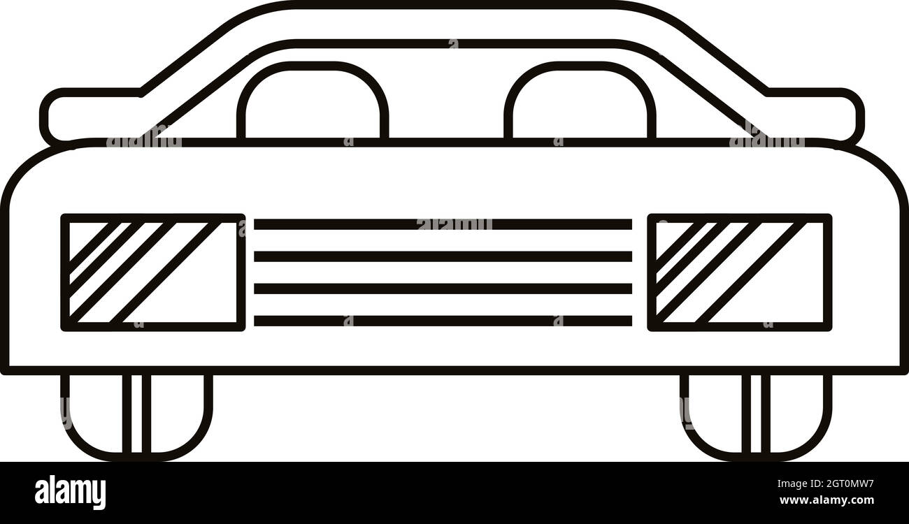 Car outline hi-res stock photography and images - Alamy