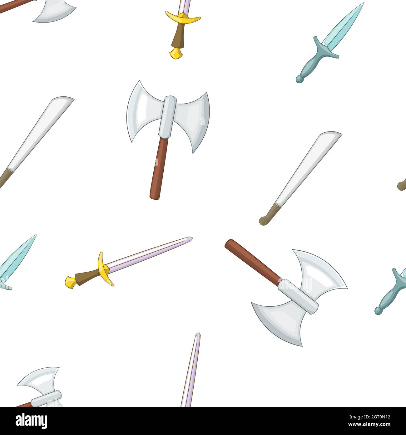 Military weapons pattern, cartoon style Stock Vector Image & Art - Alamy