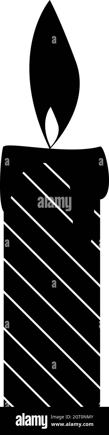 Candle icon, simple style Stock Vector Image & Art - Alamy