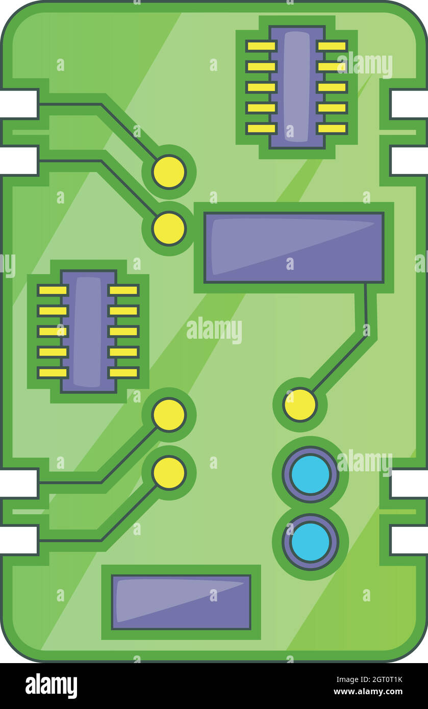 Integrated circuit inside Stock Vector Images - Alamy