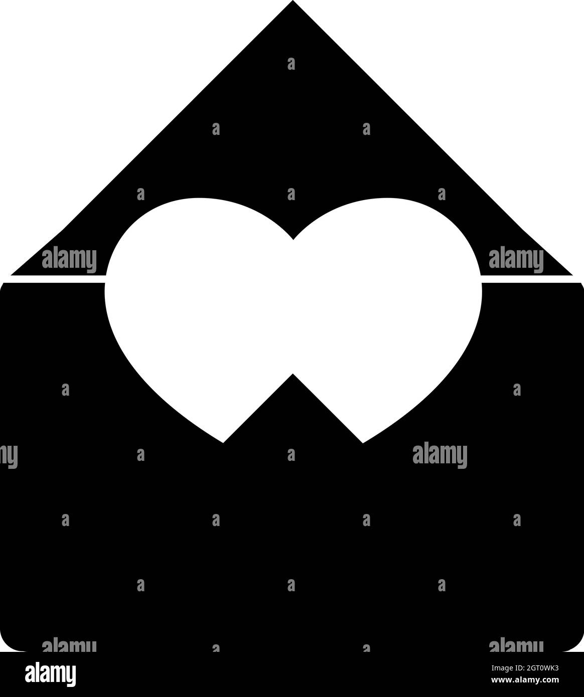 Love letter envelope icon Stock Vector Images - Alamy