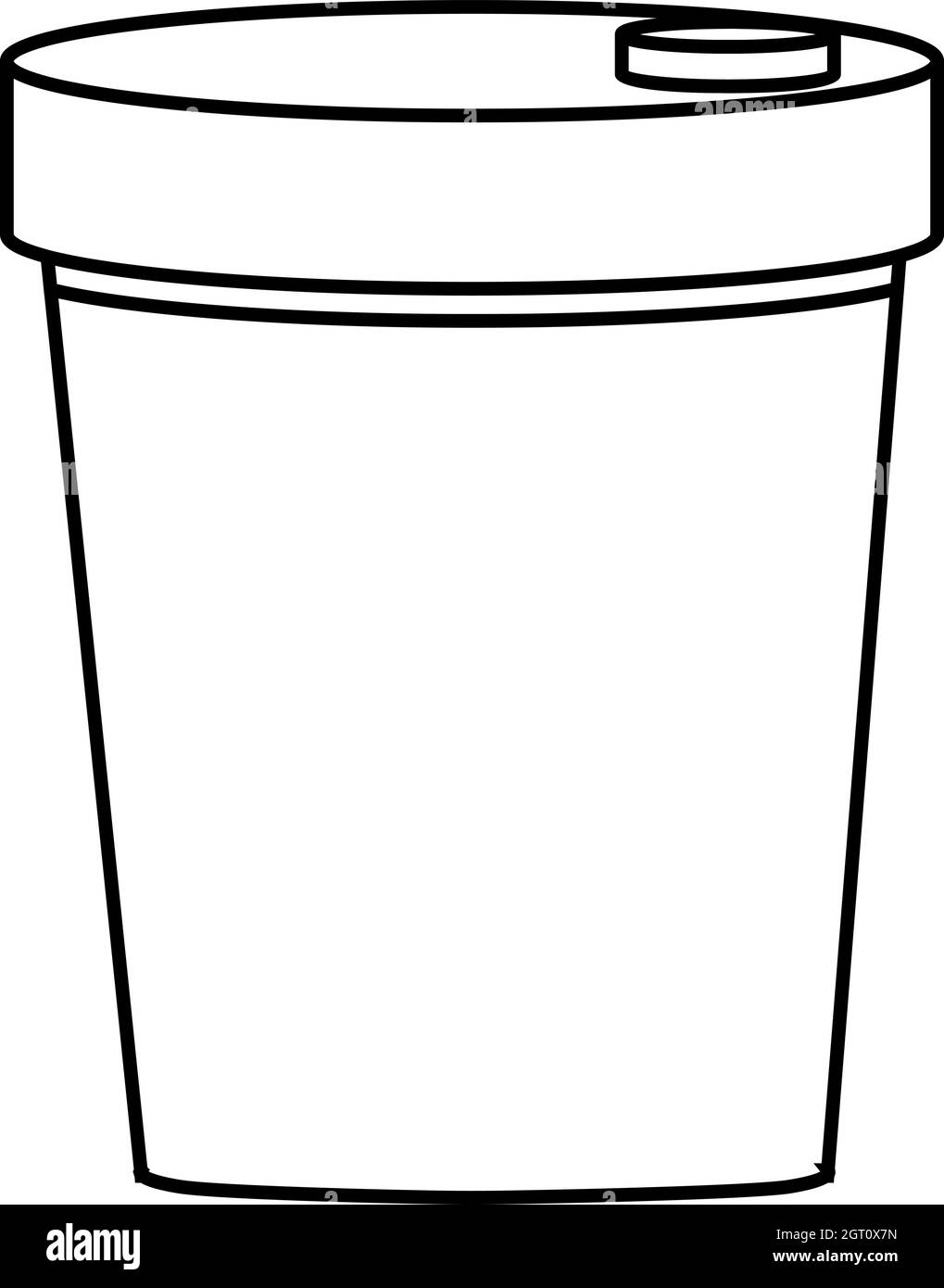 Paper glass icon, outline style Stock Vector Image & Art - Alamy